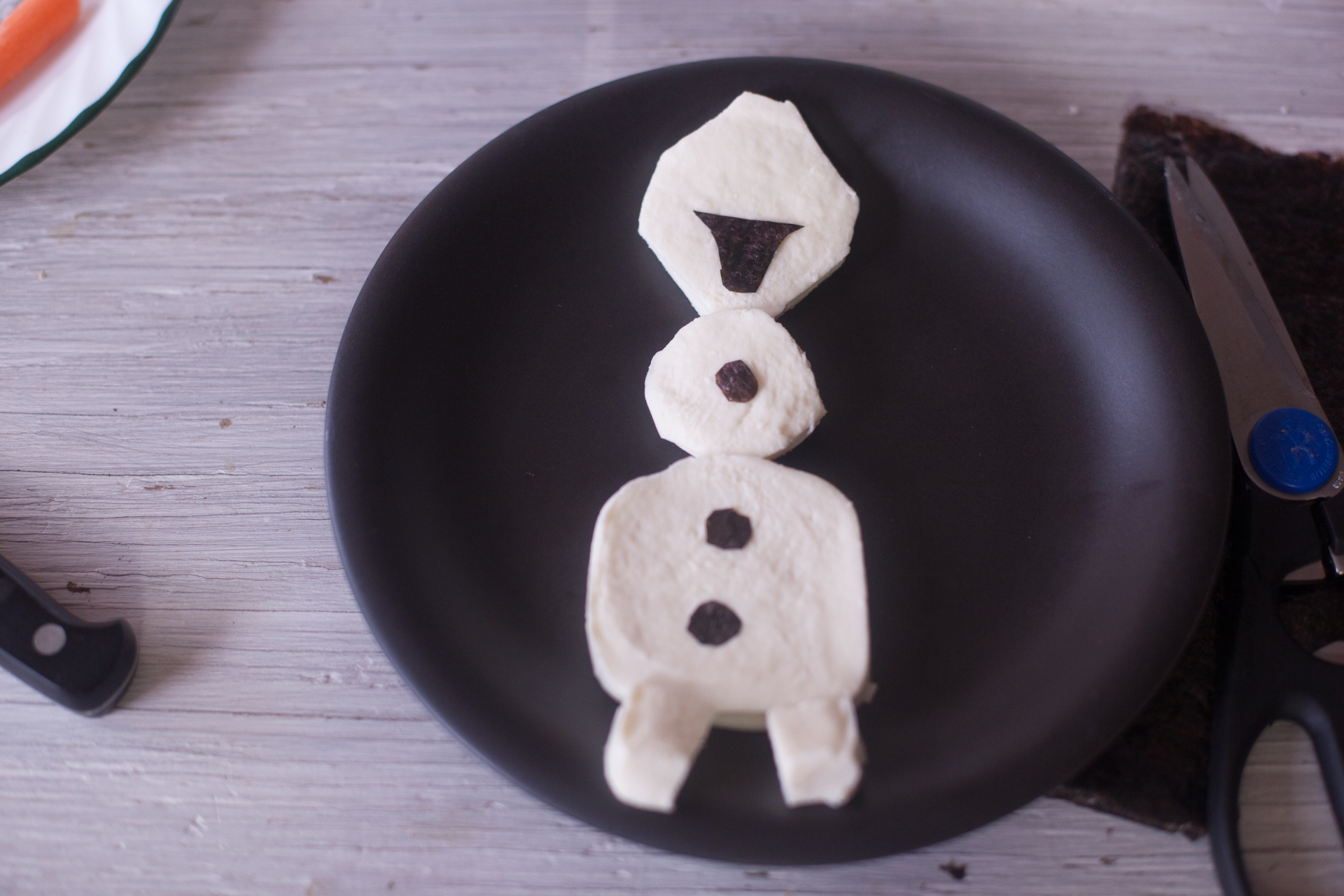 Frozen's Olaf Snowman Cheese Snack for Kids - Eating Richly
