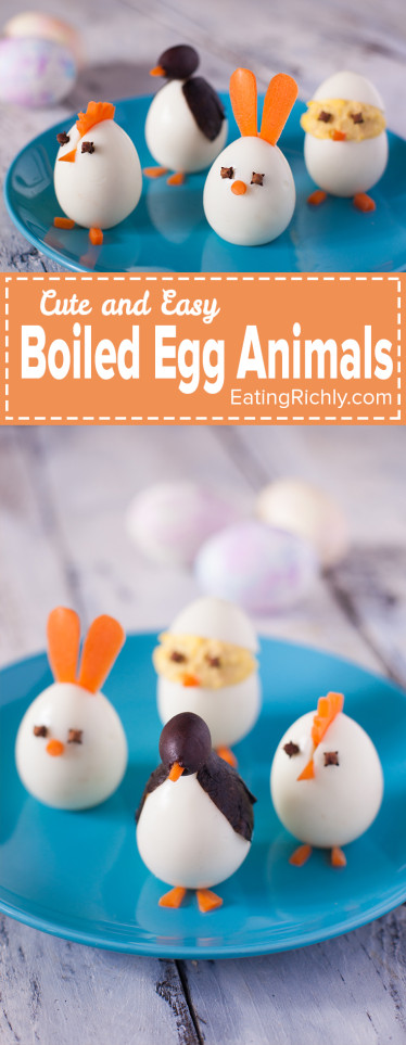 What to do with Easter Eggs: Boiled Egg Animals - Eating Richly