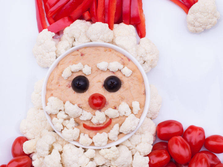 Santa Vegetable Platter 31 Best Christmas Veggie Tray Ideas | Veggie