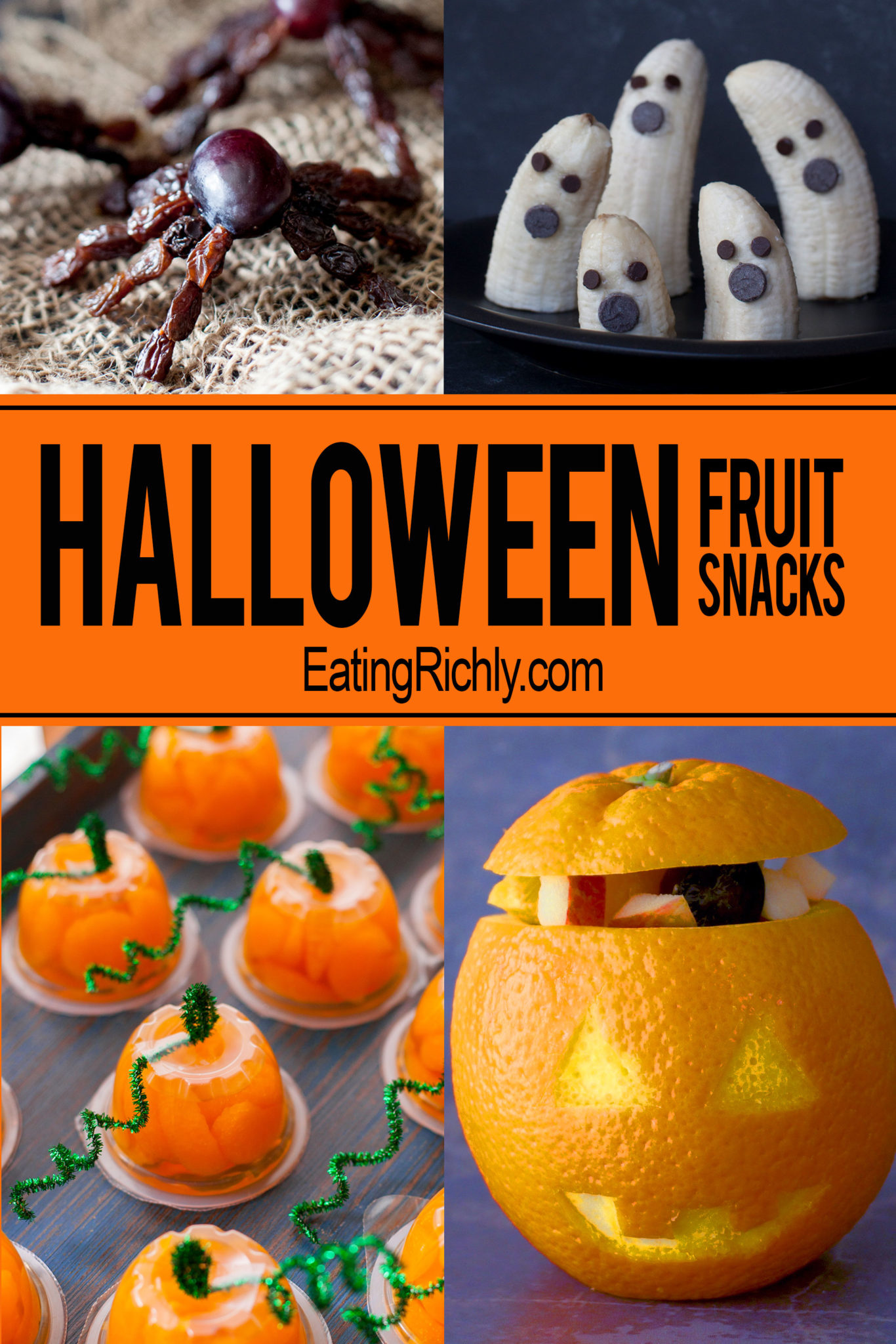 Halloween Fruit Snacks Kids Can Make - Eating Richly