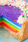 Rainbow Cheesecake Recipe is No Bake and Gelatin Free - Eating Richly