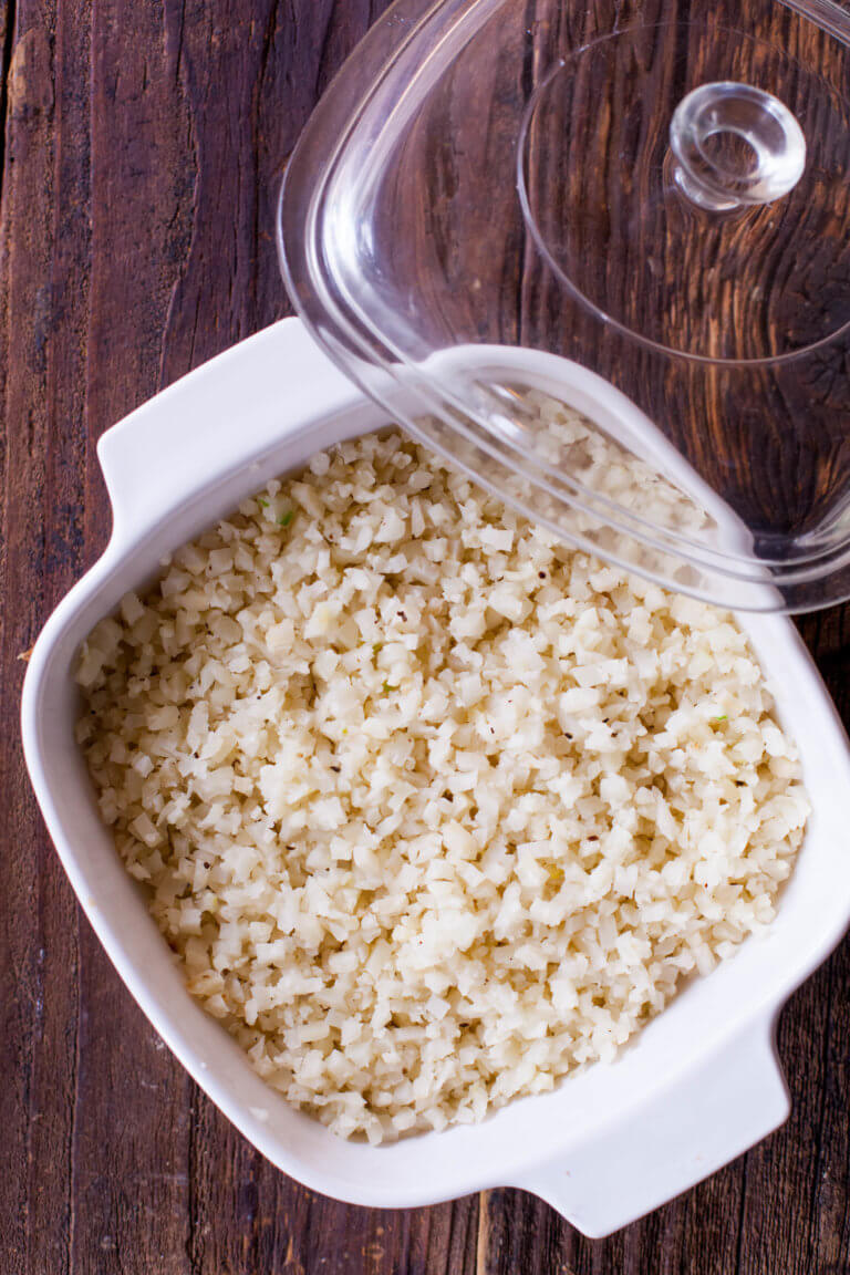 Cauliflower Rice Recipe with Stove, Oven, & Microwave Instructions
