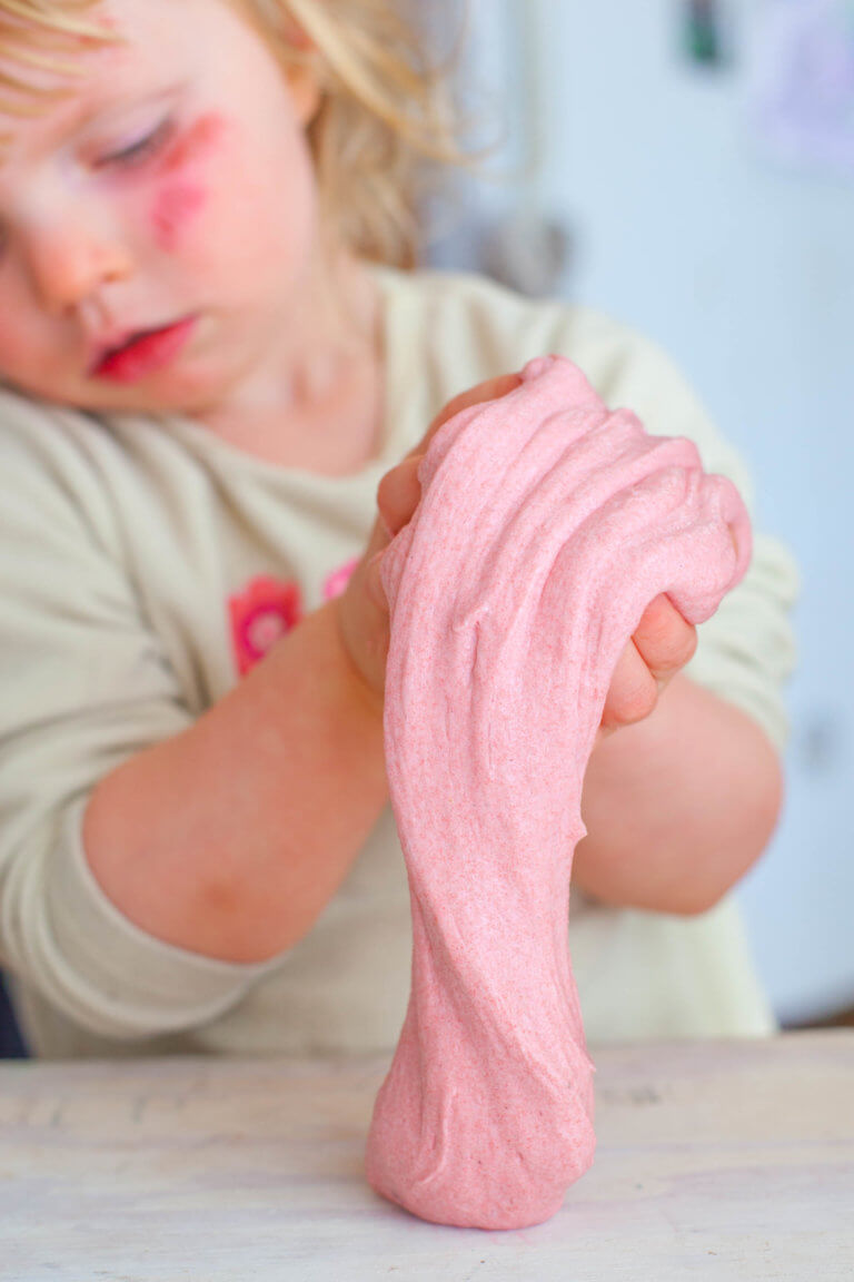 Sand Slime Recipe for Preschooler Sensory Play - Eating Richly