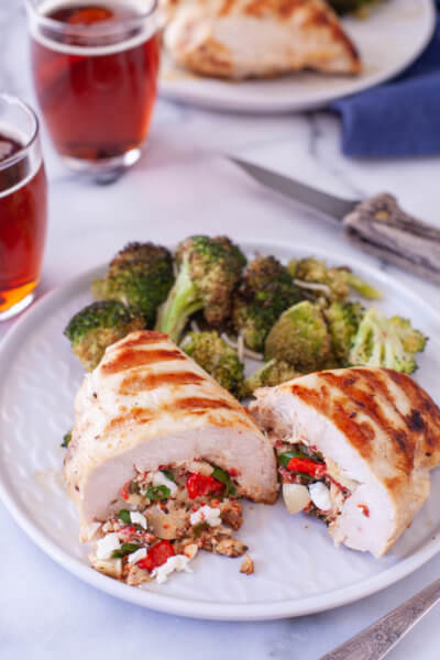 Keto Stuffed Chicken: Mediterranean Chicken Breasts - Eating Richly