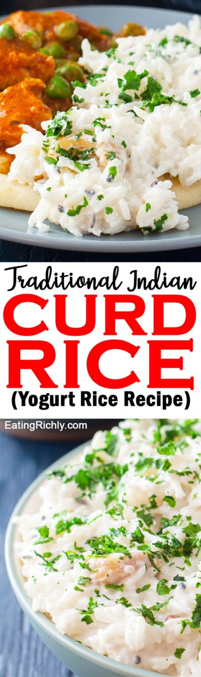 Curd Rice Recipe (Indian Yogurt Rice) - Eating Richly