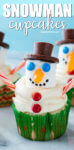 Snowman Cupcakes Using Marshmallows and Candy - Eating Richly
